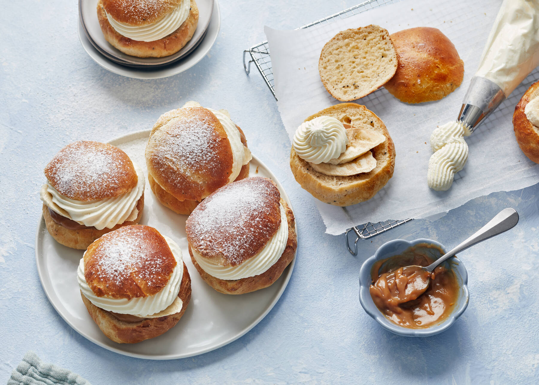 Banoffee laskiaispullat - Valio