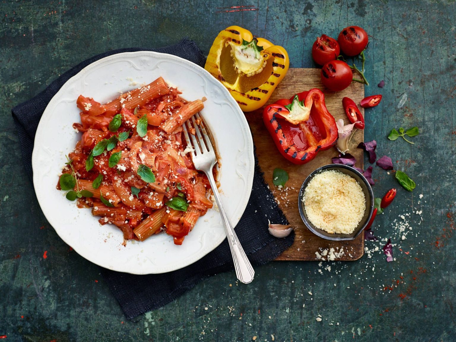 Pasta peperonata - Valio