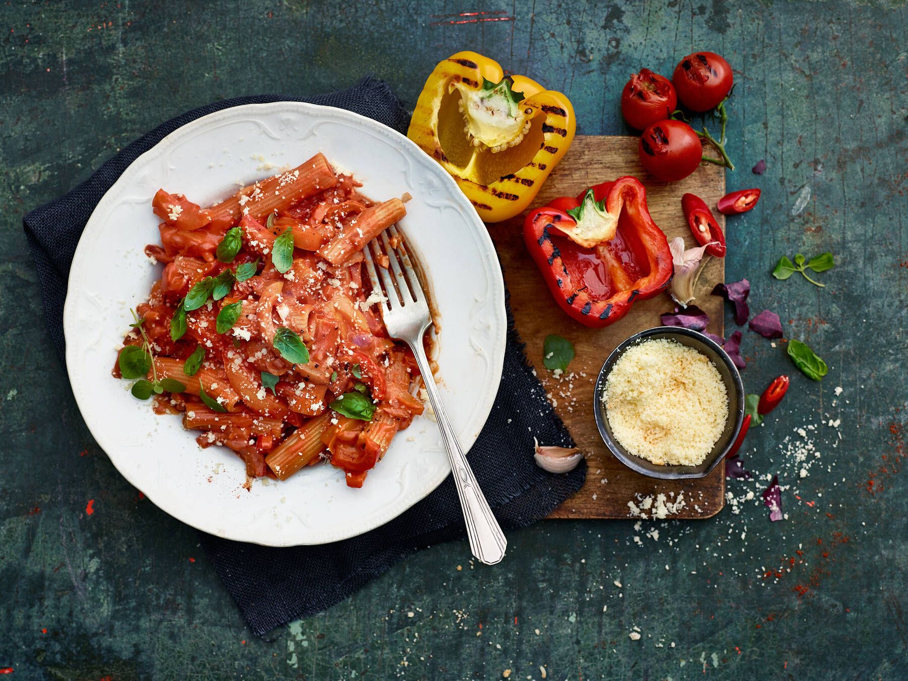 Pasta peperonata - Valio