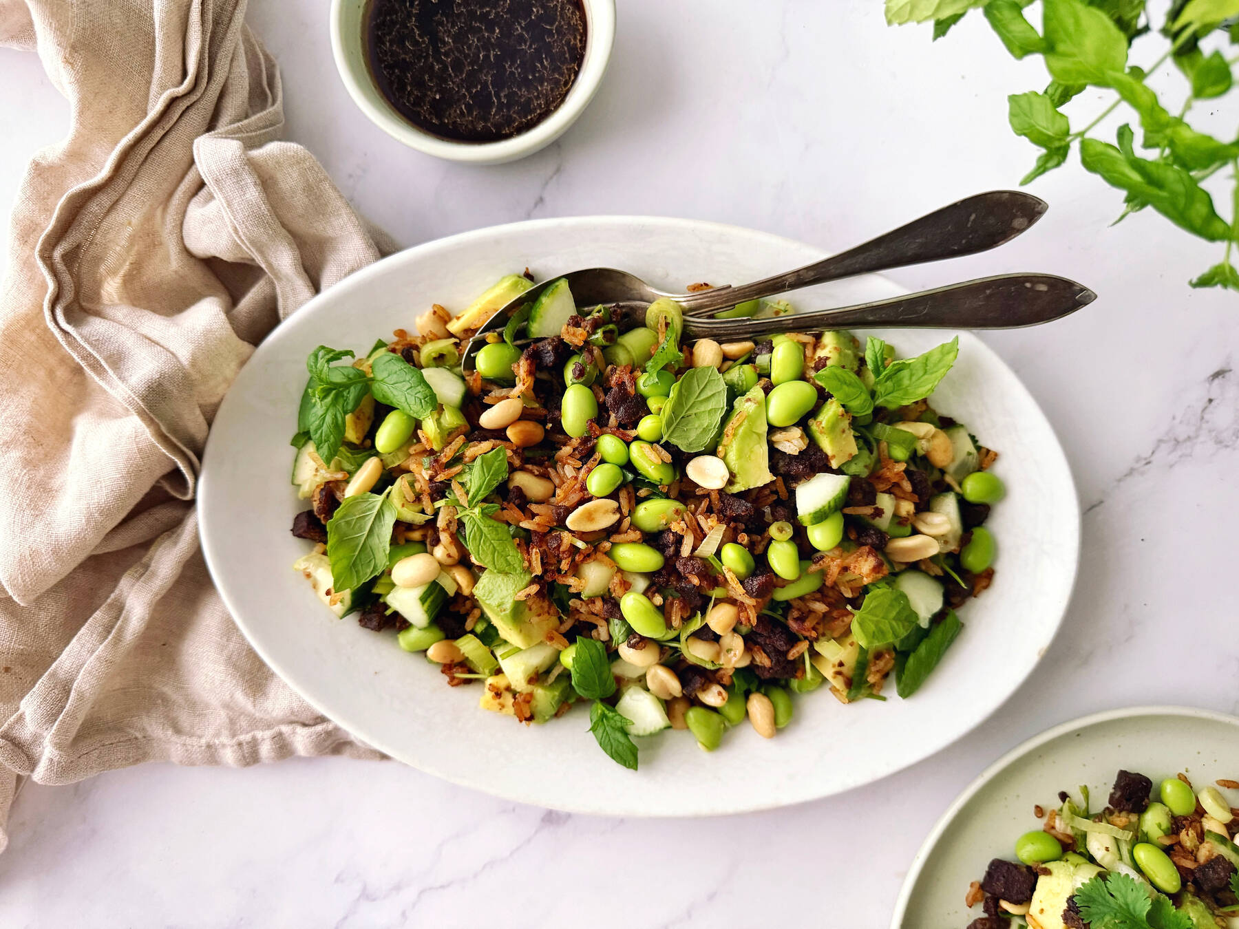 Rapea riisisalaatti - Gold & Green