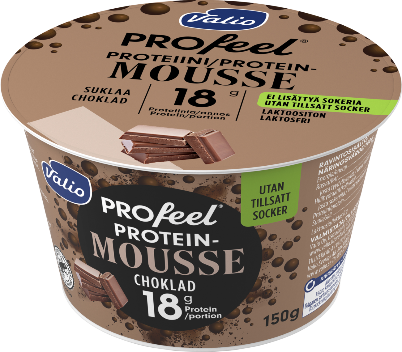Produktåterkallelse: Valio PROfeel Proteinmousse choklad laktosfri 150g ...