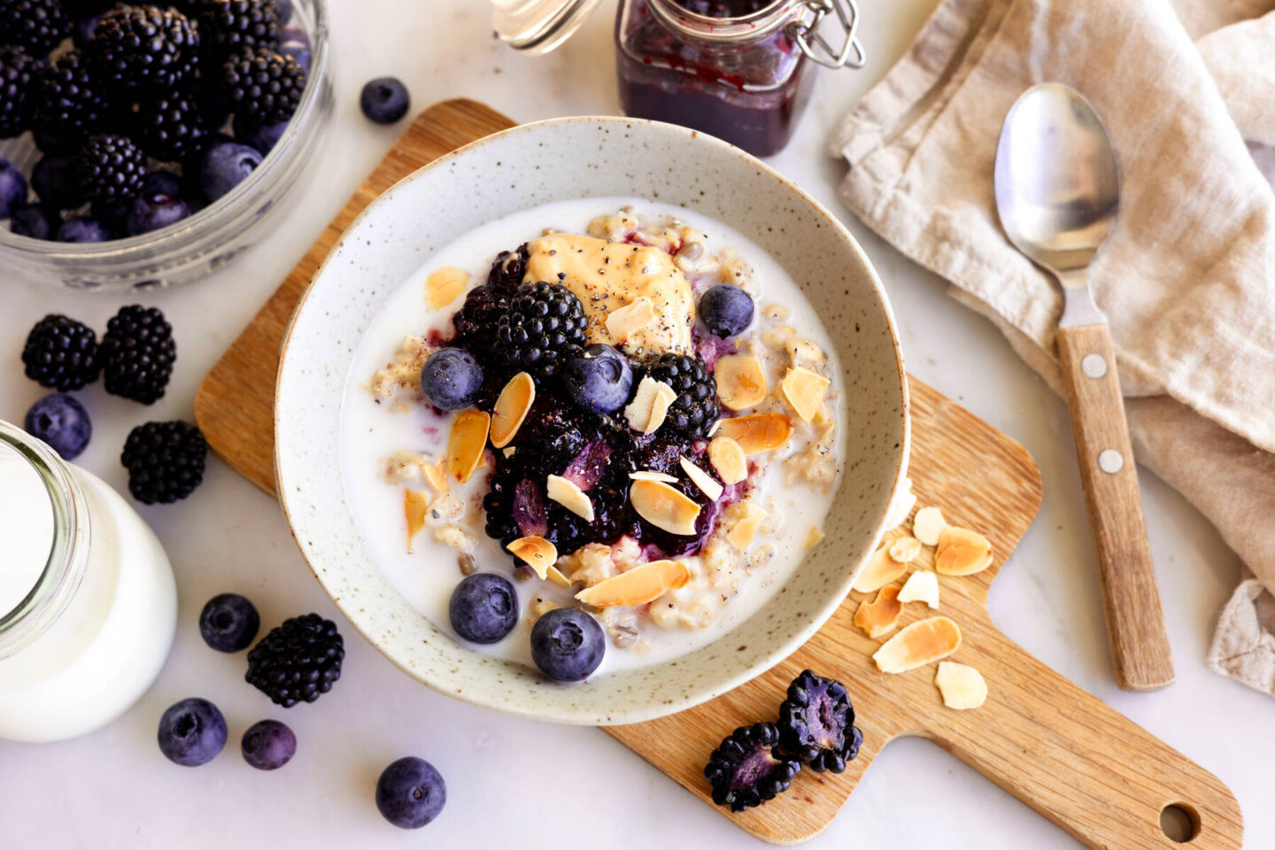 Overnight oats med kvarg - Valio Sverige