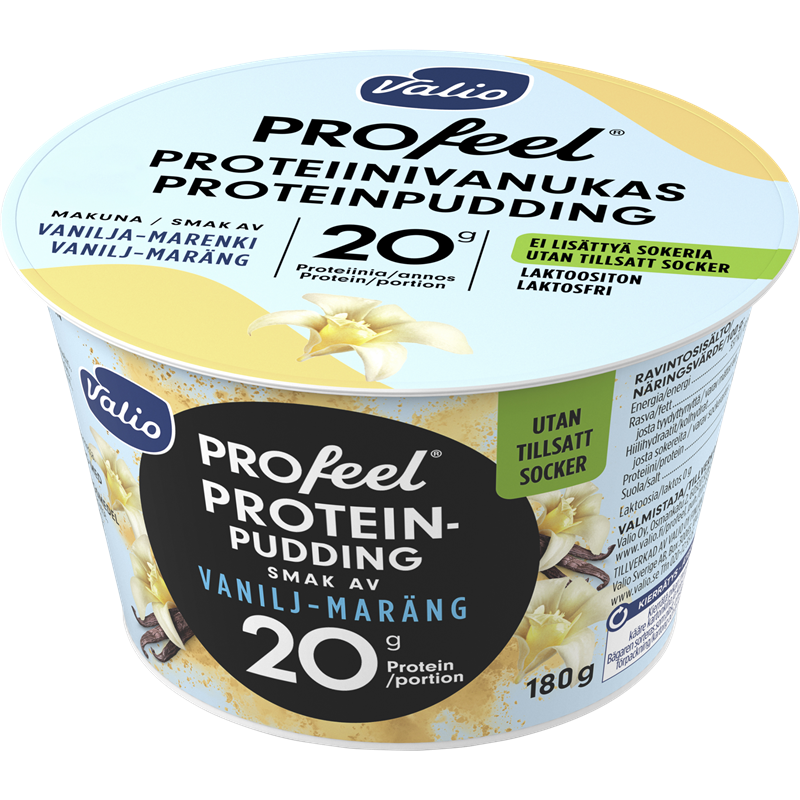 Valio PROfeel® proteinpudding vanilj-maräng - Valio Sverige